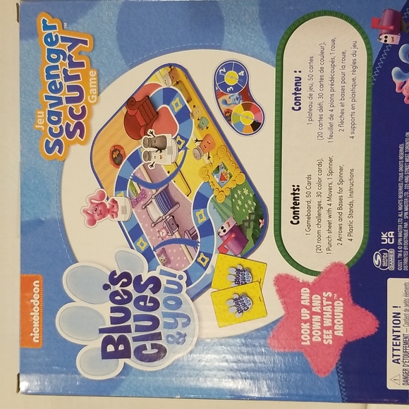 Nickelodeon | Toys | Nickelodeon Blues Clues You Scavenger Scurry Board ...